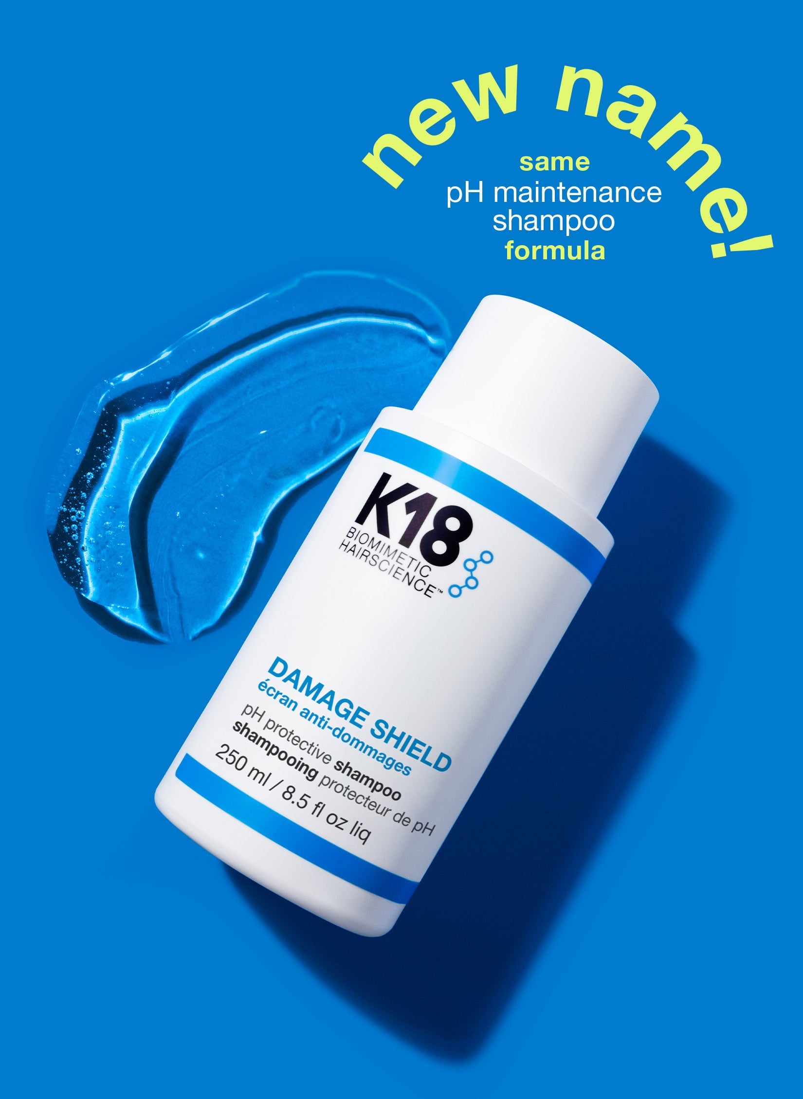 mini DAMAGE SHIELD pH-Balanced Protective Shampoo | K18Hair